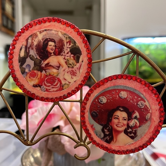 Hand Crafted | Other | Magnets Wood Latina Calendar Girls Handcrafted ...